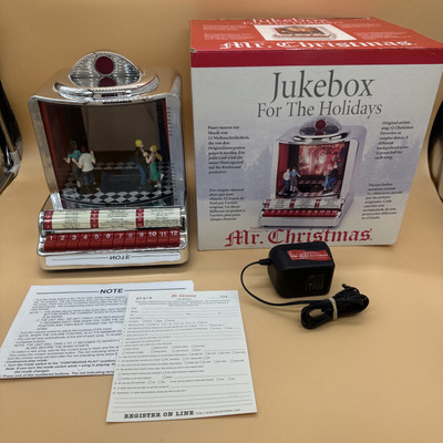Mr Christmas Jukebox For The Holidays Animated Dancers 12 Songs w/ Box AS IS | eBay