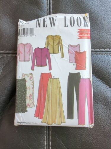 Simplicity New Look 6034 Misses Knit Tops Skirts Pants Sizes 8 10 12 14 ...