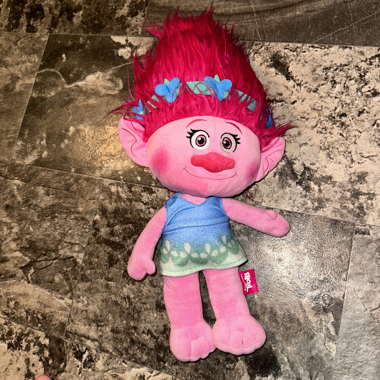 Trolls Plush Large POPPY Stuffed Animal 24” Pink Troll Doll Trolls Toy ...