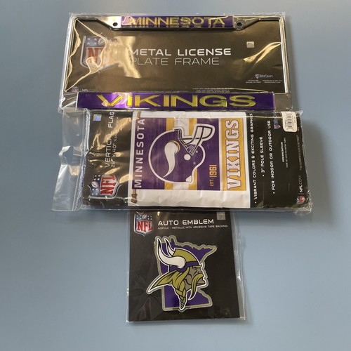 minnesota vikings license plate, Flag, And Emblem Set | eBay
