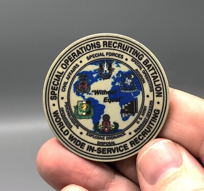 US Army Ft Bragg Special Operations Recruiting BN Challenge Coin/Token ...