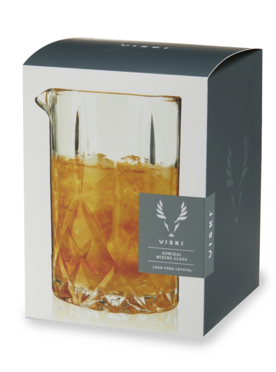 Viski Crystal Cocktail Mixing Glass - Cocktail Pitcher Mixing Glass ...