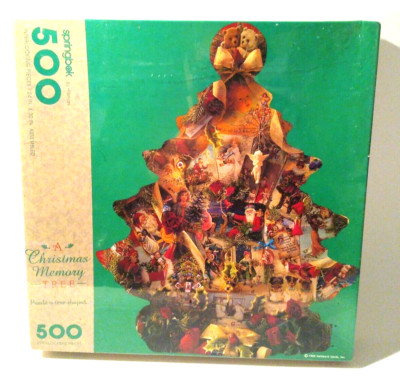 1993 Springbok A Christmas Memory Victorian Design Tree-Shaped 500 ...