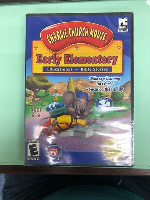 CHARLIE CHURCH MOUSE: EARLY ELEMENTARY PC CD-ROM, AGES 6-8, NEW SEALED ...