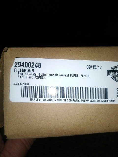 Harley Davidson M8 Softail Air Filter 29400248 for sale online | eBay