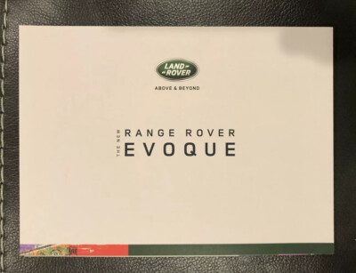 2019 LAND ROVER EVOQUE 8-page Original Sales Brochure | eBay