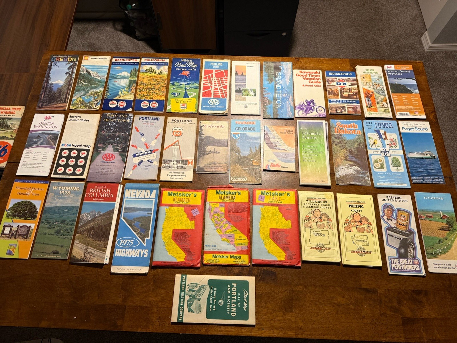 Vintage US City State Road Maps Lot (1975) Mixed Collectible Travel | eBay