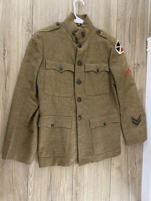 WWI WW1 US AEF M1917 Wool Uniform Tunic! 5th Corps Field Artillery w ...