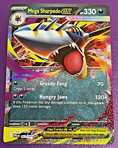 Mega Sharpedo ex 061/094 Phantasmal Flames | eBay