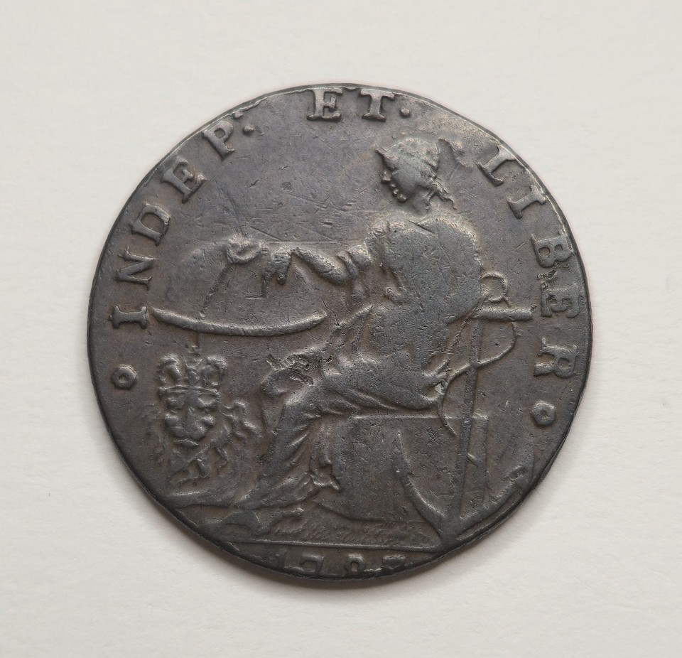 1787 Auctori Plebis Token Colonial Copper Coin | eBay