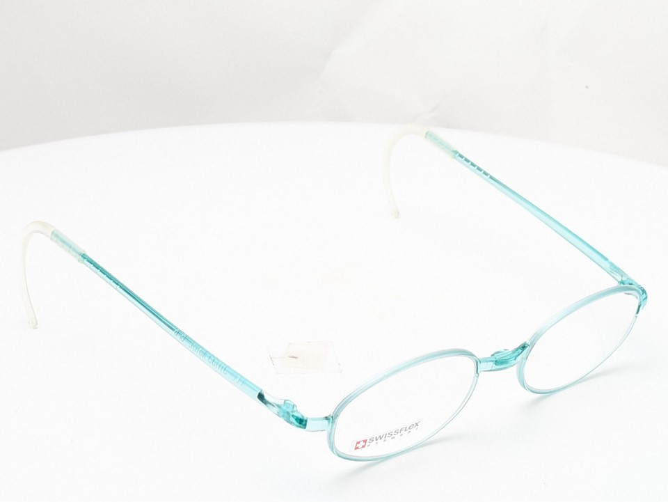 Swissflex Oval Full Rim Turquoise Teal Kids Eyeglasses Frames 40mm ...