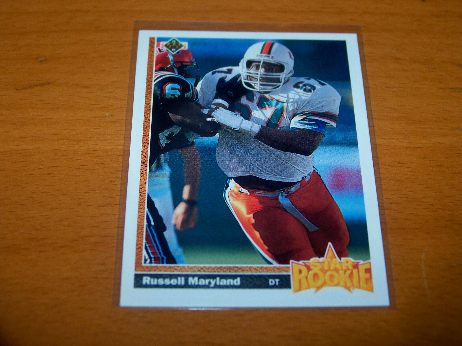 COWBOYS RUSSELL MARYLAND 1991 UPPER DECK STAR ROOKIE #5 ROOKIE CARD RC ...