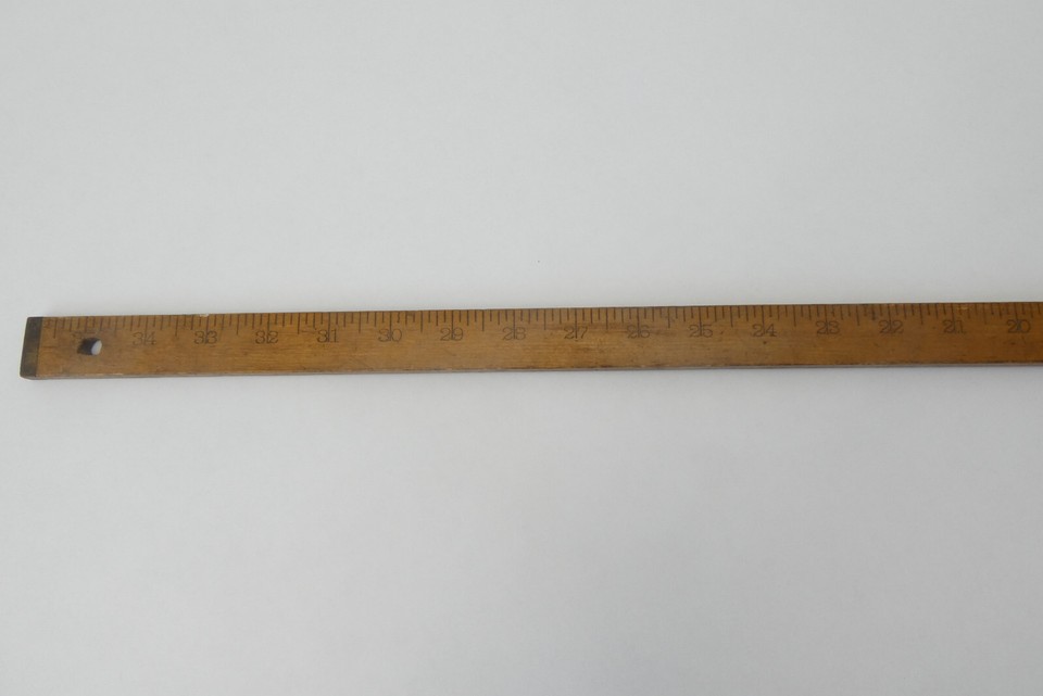 Stanley Special No. 41 Wood Yardstick Brass Ends S.W. Heart Logo ...