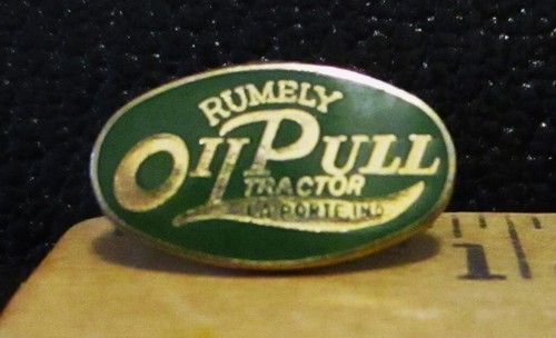 Rumely Oil Pull Tractor La Porte IN Trademark Logo Hat Cap Lapel Pin 3/ ...