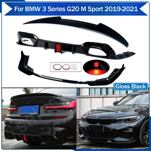 FOR 2019-2021 BMW G20 M SPORT 330i M340i FRONT LIP SPOILER REAR ...