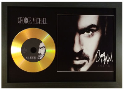 GEORGE MICHAEL 'OLDER' SIGNED PHOTO GOLD CD DISC COLLECTABLE ...