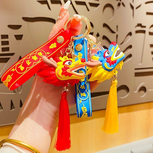 Red Key Chain New Year Keychain Cute Dragon Keychains Hanging ...