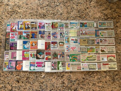 Vintage California Scratched Lottery Tickets - Complete Set 1985-1994 ...