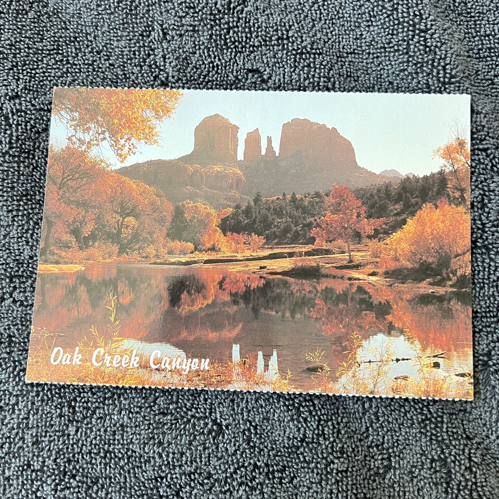 Oak Creek Canyon Sedona Arizona Red Rock Crossing Postcard Vintage ...