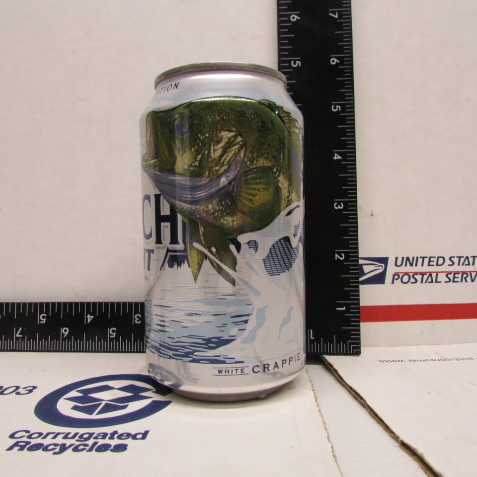2024 Busch LIGHT empty 12oz beer aluminum can TACKLE BOX WHITE CRAPPIE ...