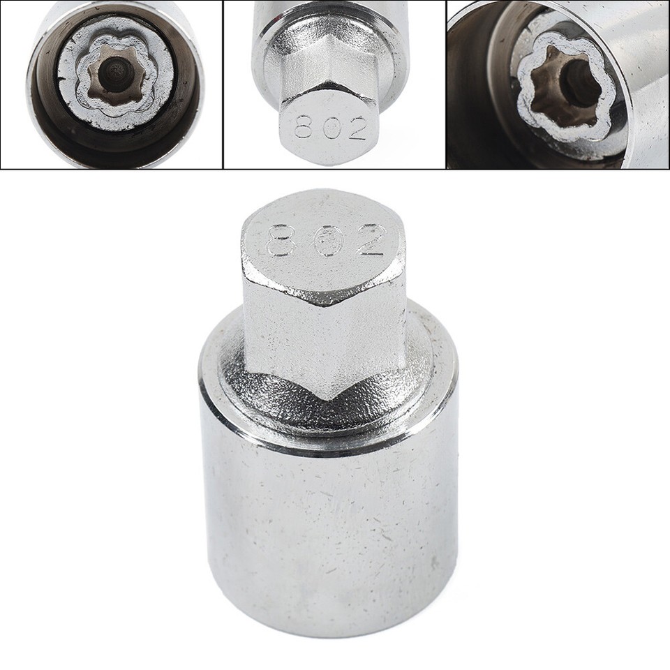 Sliver Anti-theft Wheel Bolt Lock Nut Key For Jeep Renegade Cherokee ...