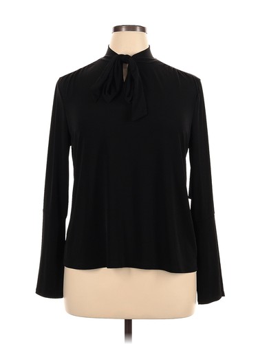 Apt. 9 Women Black Long Sleeve Blouse XL | eBay