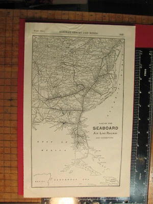 ORIGINAL 1914 SEABOARD AIR LINE RAILROAD | Grelly USA
