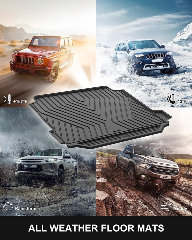 3W Car Rear Floor Mat Cargo Liner TPE Rear Trunk Mat Custom For BMW X5 ...