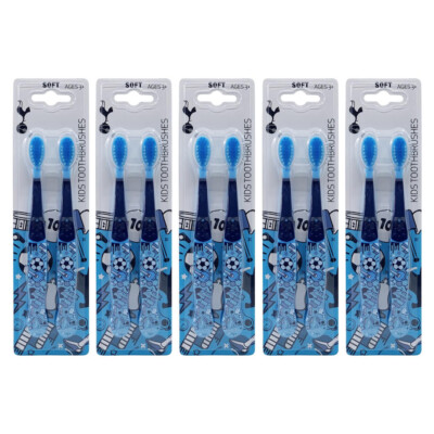10pc EPL Tottenham Kids Football Club Soft Toothbrush Dental Oral Teeth ...