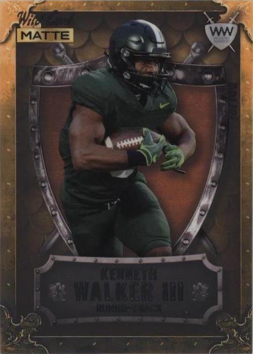 2022 Wild Card MATTE - Weekend Warriors Kenneth Walker III #WW-32 Gold ...
