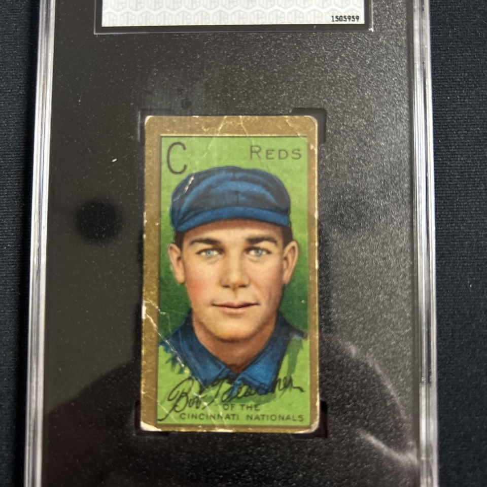 1911 T205 Piedmont Cigarette Bob Bescher Cincinnati Reds Authentic ...