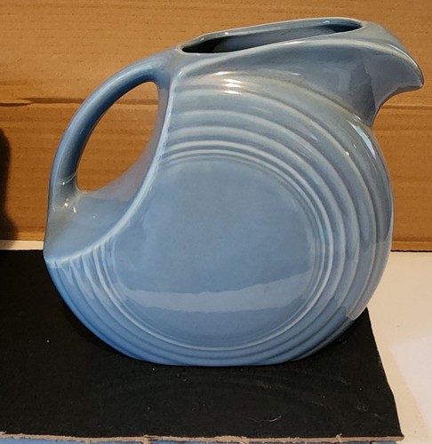 Vintage Fiesta FiestaWare Large Disc Water Pitcher Periwinkle Blue ...