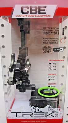 New CBE TREK PRO 1 Pin Sight .019 Right Hand w/ Sight Light | eBay