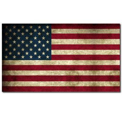 American Flag Distressed Aged Bumper Sticker Decal Large 8" | eBay