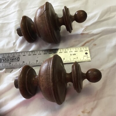 2 Oak Finials (Reduced Price) | eBay