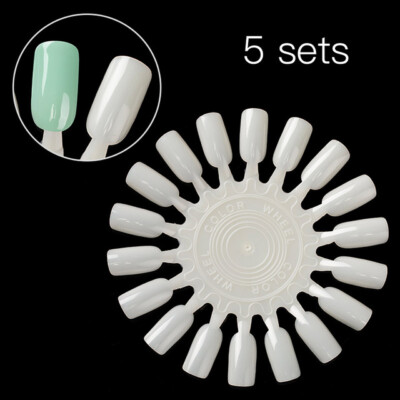 Rosalind 20-Color Nail Tip Wheel Chart - Nail Display/Practice *5-PACK ...
