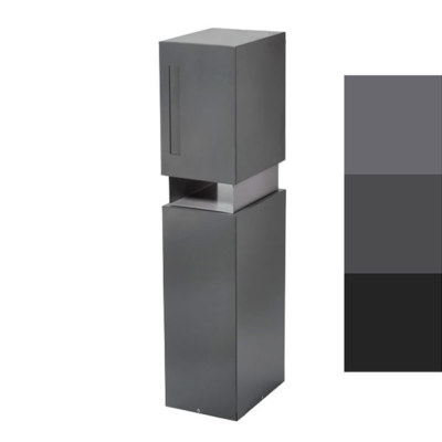 MILKCAN - PILLAR Letterbox With WEATHER FLAP, Paper Parcel, Key Lock 3 ...