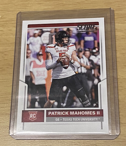 2017 Score Patrick Mahomes Rookie Card #403 Kansas City Chiefs Texas ...