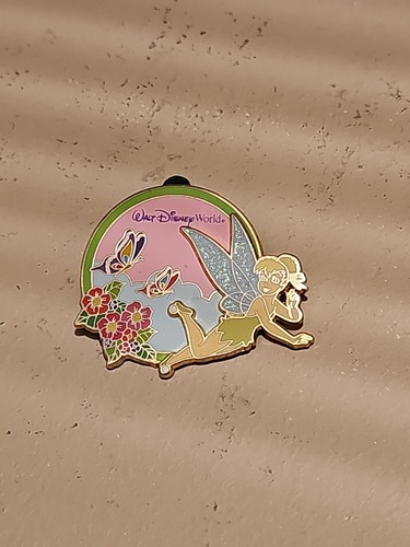 Disney Pin - Flying Tinker Bell - Walt Disney World With Butterflies ...