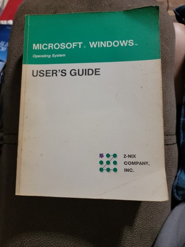 Vtg 1992 Microsoft Windows Operating System User's Guide Manual Booklet ...