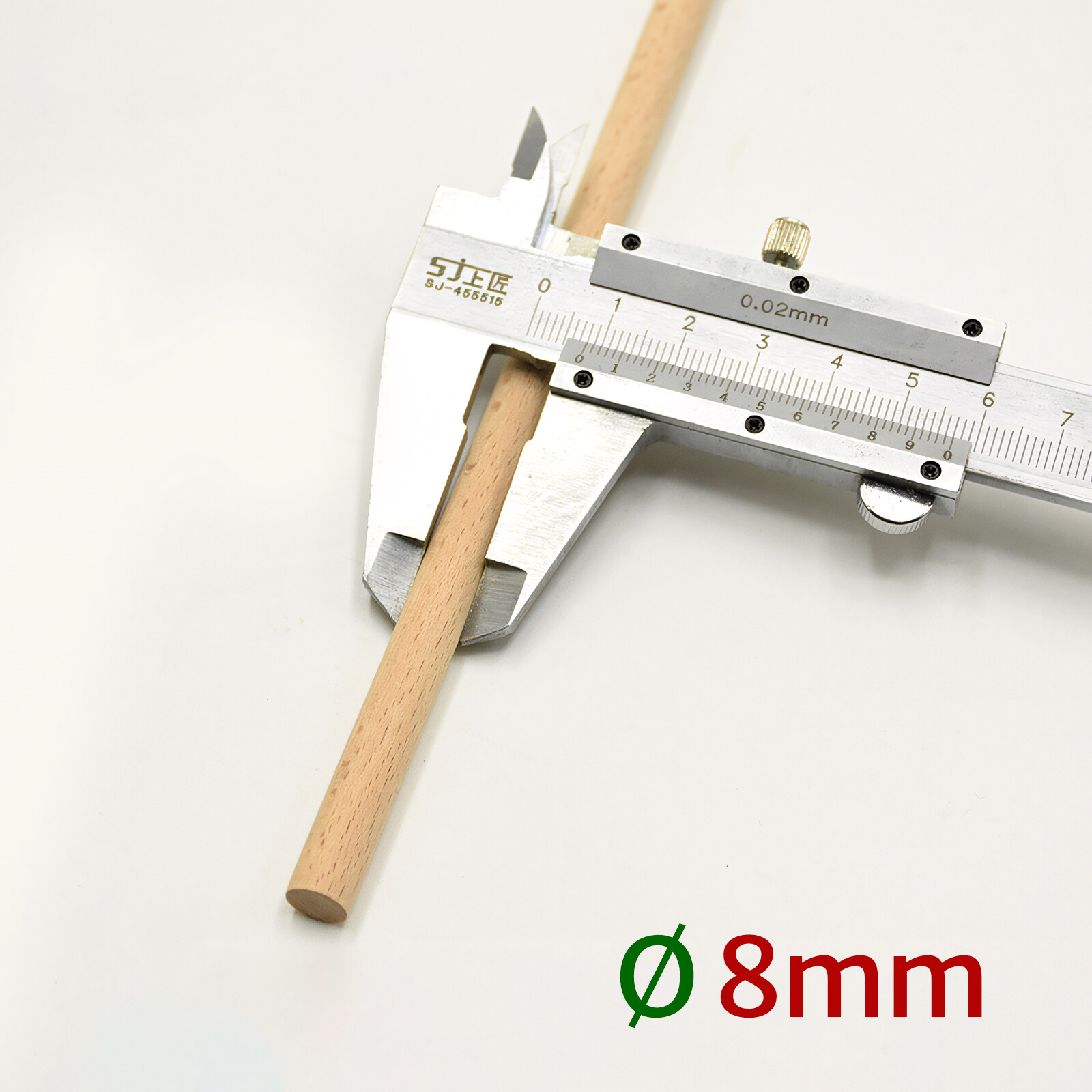 Ø 4mm to 60mm Beech x 20cm Wooden Dowling Rods, Craft Sticks Rods ...