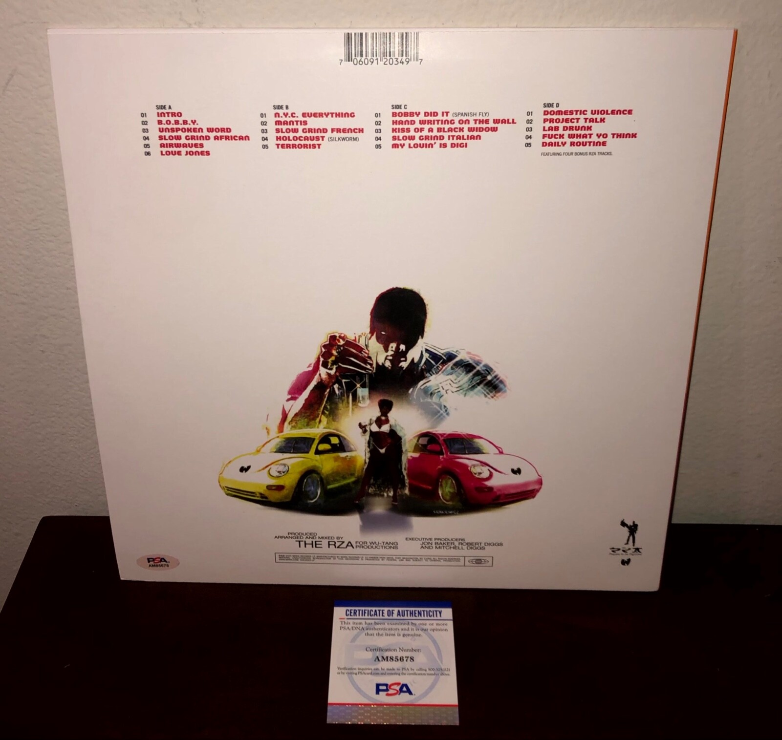 RZA Wu Tang Clan Bobby Digital In Stereo Signed Autographed Vinyl ...