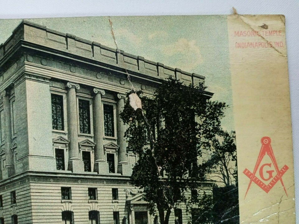 Masonic Temple Street View Indianapolis Indiana Vintage Postcard | eBay