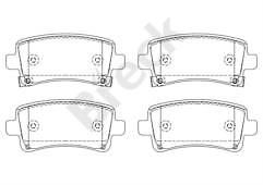 Breck 244210070410 Brake Pad Set for sale online | eBay UK