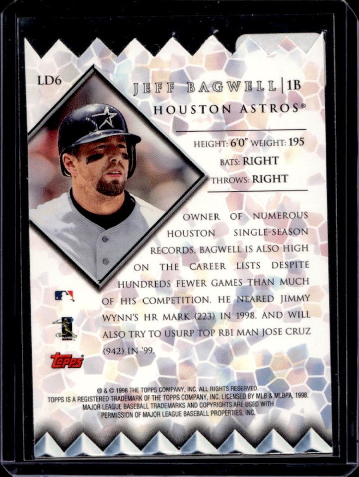 1999 Topps Jeff Bagwell Lords of the Diamond #LD6 Astros | eBay UK