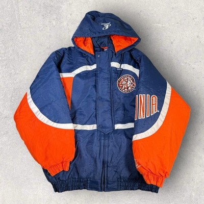Vintage 90s Logo Athletic UVA Virginia Cavaliers Full Zip Puffer Jacket ...