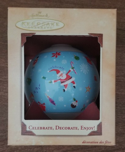 2003 NIB Hallmark Keepsake Ornament Celebrate, Decorate, Enjoy! | eBay