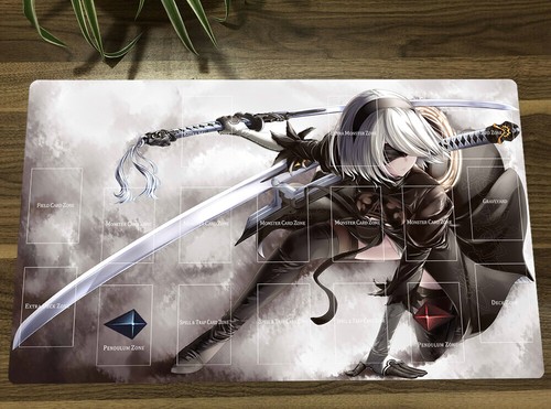 NEW NieR Automata YoRHa 2B Playmat Trading Card Game TCG CCG OCG YGO ...
