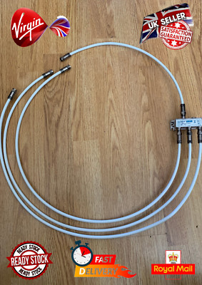 Virgin Media 3 Way TV & Broadband Extension Cable Technetix Splitter ...