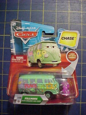 DISNEY PIXAR CARS FILLMORE WITH ORGANIC GAS CANS! 2009 #125 CHASE! NIP ...